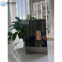 China Rectangle Gold Grey Green Grey Blue Bronze Tinted Colored Decorative Mirror Glass Panels for sale