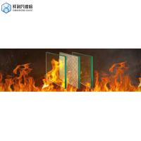 China Customized Request Flat Polished Edge Tempered Borosilicate Glass for Fireplace for sale