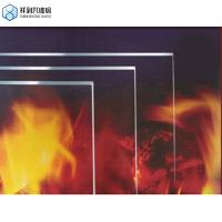 China Flat Polished Fire Glass 4mm 5mm Clear Transparent Tempered Ceramic Glass Fireplace for sale