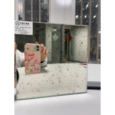 China Silver Antique Mirror Glass Tiles for Modern Home Decor Wall Beveled Vintage Royal Large Decorative for sale