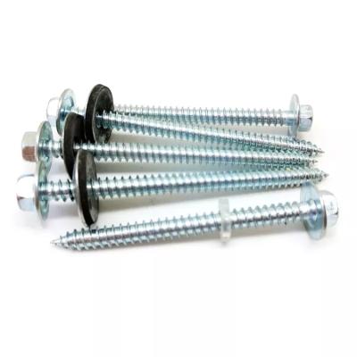 China Hex Head Self Drilling Screw with EPDM PVC Washer 12-14 x 1-1/2 Inch for sale