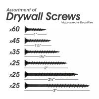 China DIN18182 Black Phosphated Gypsum Drywall Screws Hardened Carbon Steel 3.5x25mm for sale