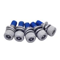 China Cylindrical head with hex anti-theft slot glue patched SEM screws for sale
