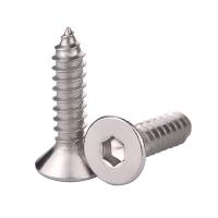 China CSK Head Hex Slot Self Tapping Screws Carbon Steel Stainless Steel ST1.7-6.3mm for sale