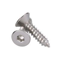 China CSK Head Hex Slot Self Tapping Screws Carbon Steel Stainless Steel ST1.7-6.3mm for sale