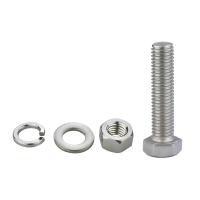 China DIN Standard Hex Bolt with Spring Washer and Nut M10x30 High Tensile Steel for sale
