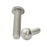 China Pan Head Cross Slot Machine Screws M3-M16 Carbon Steel Stainless Steel Grade 8.8 10.9 for sale