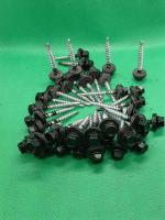 China DIN7504K Black Hex Head with EPDM Washer Attached Self-Drilling Screws for sale