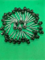 China DIN7504K Black Hex Head with EPDM Washer Attached Self-Drilling Screws for sale