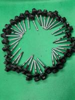 China DIN7504K Black Hex Head with EPDM Washer Attached Self-Drilling Screws for sale
