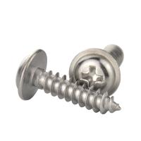 China DIN968 Pan with washer attached head cross self tapping screws for sale