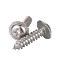 China DIN968 Pan with washer attached head cross self tapping screws for sale