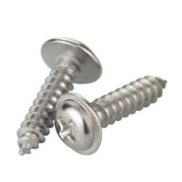 China DIN968 Pan with washer attached head cross self tapping screws for sale