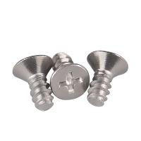 China DIN7982F Countersunk Head Cross Slot Self Tapping Screws Steel 4.8mm for sale