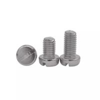 China DIN84 Slotted Machine Screws M3-M12 Steel Zinc Plated Precision Fasteners for sale