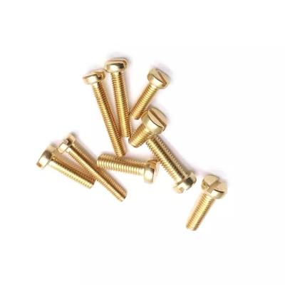 China DIN84 Slotted Machine Screws M3-M12 Steel Zinc Plated Precision Fasteners for sale