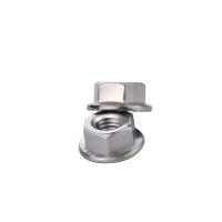 China DIN6923 Hexagon Nut With Toothed Anti-skid Flange for sale