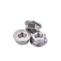 China DIN6923 Hexagon Nut With Toothed Anti-skid Flange for sale