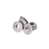 China DIN6923 Hexagon Nut With Toothed Anti-skid Flange for sale