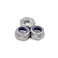 China DIN985 Hex Nylon Lock Nuts M6 M8 M10 M12 Carbon Steel Zinc Plated for sale