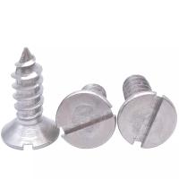 China Slotted Countersunk Flat Head Screws for Woodworking and Metalworking 8 Gauge for sale