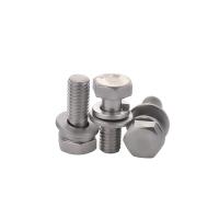 China Hexagon head bolt ,single coil spring lock washer and plain washer accessbilies for sale