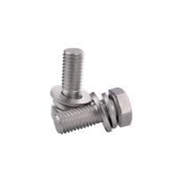 China Hexagon head bolt ,single coil spring lock washer and plain washer accessbilies for sale