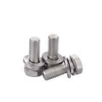 China Hexagon head bolt ,single coil spring lock washer and plain washer accessbilies for sale
