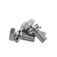 China Hexagon head bolt ,single coil spring lock washer and plain washer accessbilies for sale