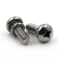 China Cross Recessed pan head screws and single coil spring lock washer assemblies for sale