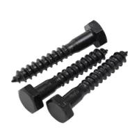 China DIN571 Hex Head Self Tapping Screws 6.3mm x 50mm Carbon Steel Zinc Plated for sale