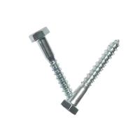 China DIN571 Hex Head Self Tapping Screws 6.3mm x 50mm Carbon Steel Zinc Plated for sale
