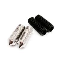China DIN914 Hexagon Socket Set Screws with Cone Point Stainless Steel M6x12 for sale