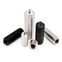 China DIN914 Hexagon Socket Set Screws with Cone Point Stainless Steel M6x12 for sale