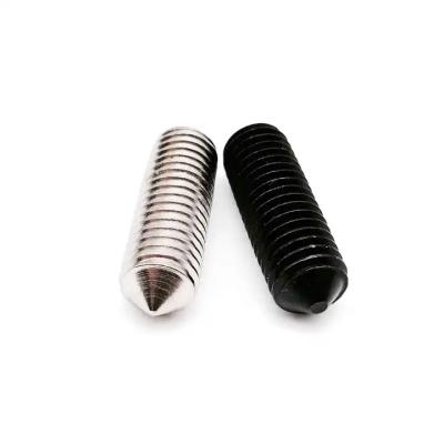 China DIN914 Hexagon Socket Set Screws with Cone Point Stainless Steel M6x12 for sale