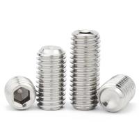China DIN916 Set Screws M6-M24 Stainless Steel Cup Point Hex Socket Grub Screws for sale