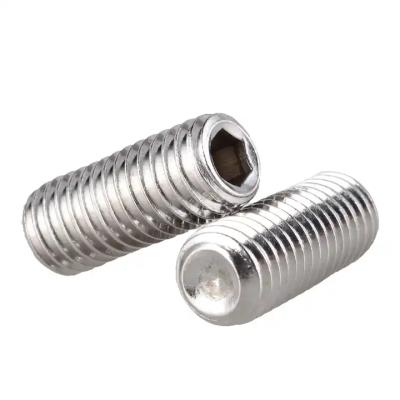 China DIN916 Set Screws M6-M24 Stainless Steel Cup Point Hex Socket Grub Screws for sale