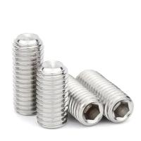 China DIN916 Set Screws M6-M24 Stainless Steel Cup Point Hex Socket Grub Screws for sale