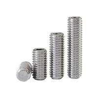 China DIN913 Hexagon Socket Set Screws Flat Point M6-M24 Carbon Steel for sale