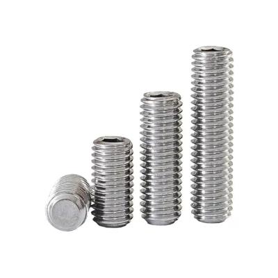 China DIN913 Hexagon Socket Set Screws Flat Point M6-M24 Carbon Steel for sale