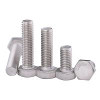 China DIN933 External Hexagon Head Full Threaded Bolts M6 M8 M10 8.8 10.9 12.9 Carbon Steel Stainless Steel for sale