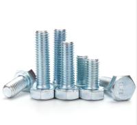 China DIN933 External Hexagon Head Full Threaded Bolts M6 M8 M10 8.8 10.9 12.9 Carbon Steel Stainless Steel for sale
