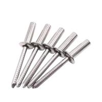 China GB12615 Enclosed Flat Round Head Blind Rivets 4.8mm x 12mm Aluminum Steel for sale
