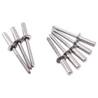 China GB12615 Enclosed Flat Round Head Blind Rivets 4.8mm x 12mm Aluminum Steel for sale