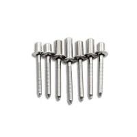 China GB12615 Enclosed Flat Round Head Blind Rivets 4.8mm x 12mm Aluminum Steel for sale