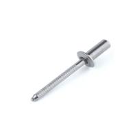 China GB12615 Enclosed Flat Round Head Blind Rivets 4.8mm x 12mm Aluminum Steel for sale