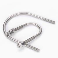 China Carbon Steel Pipe Clamp U-Bolts M6 to M48 Full Threaded for Industrial Use for sale