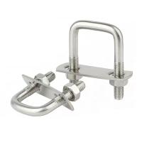 China Carbon Steel Pipe Clamp U-Bolts M6 to M48 Full Threaded for Industrial Use for sale