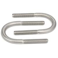 China Carbon Steel Pipe Clamp U-Bolts M6 to M48 Full Threaded for Industrial Use for sale
