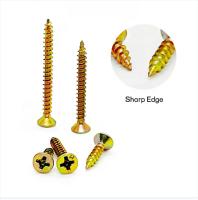 China GB846 Cross Recessed Countersunk Head Tapping Screws Stainless Steel ST2.2 to ST9.5 for sale